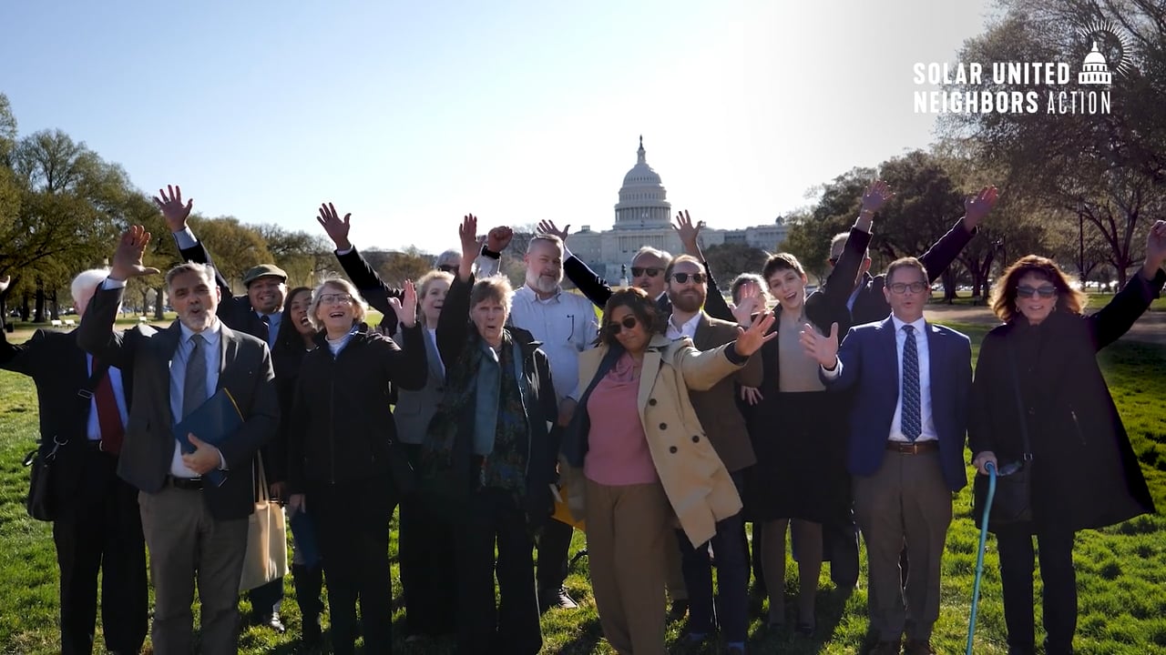 Solar homeowners take to Capitol Hill - Solar United Neighbors